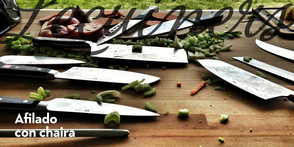 Afilado con chaira, tipos de chaira y método de afilado